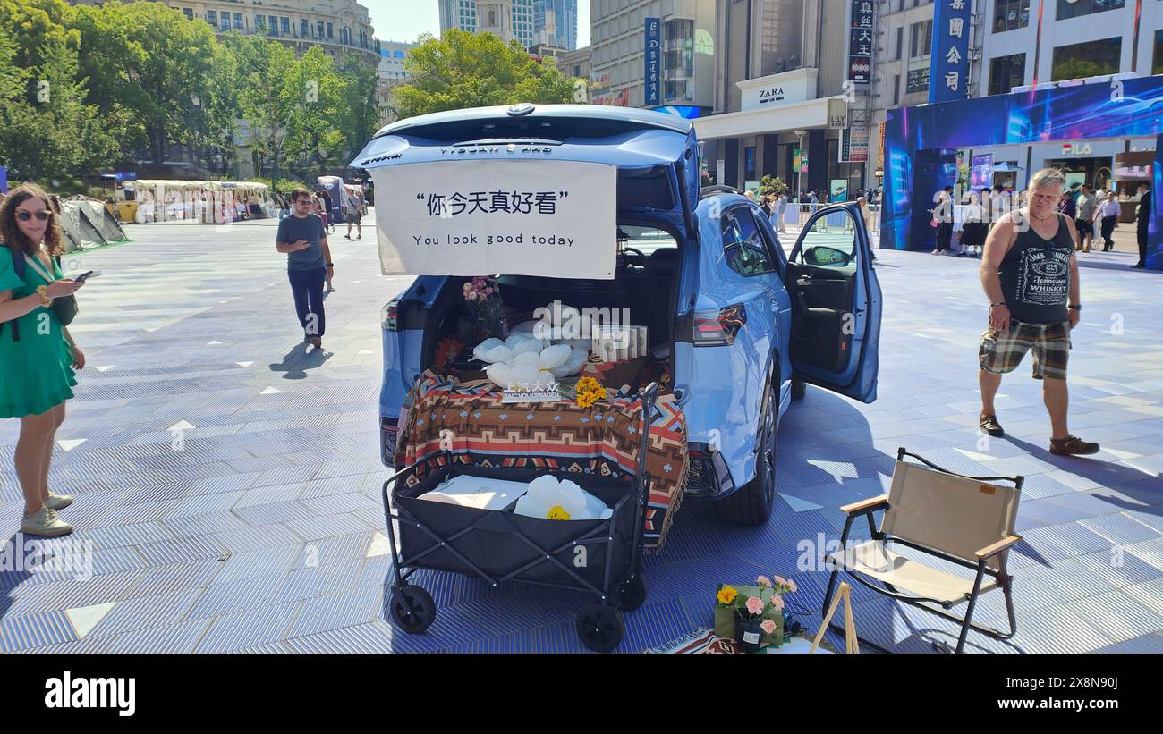 SHANGHAI, CHINA - MAY 24, 2024 - The SAIC Volkswagen Tiguan L Pro model ...