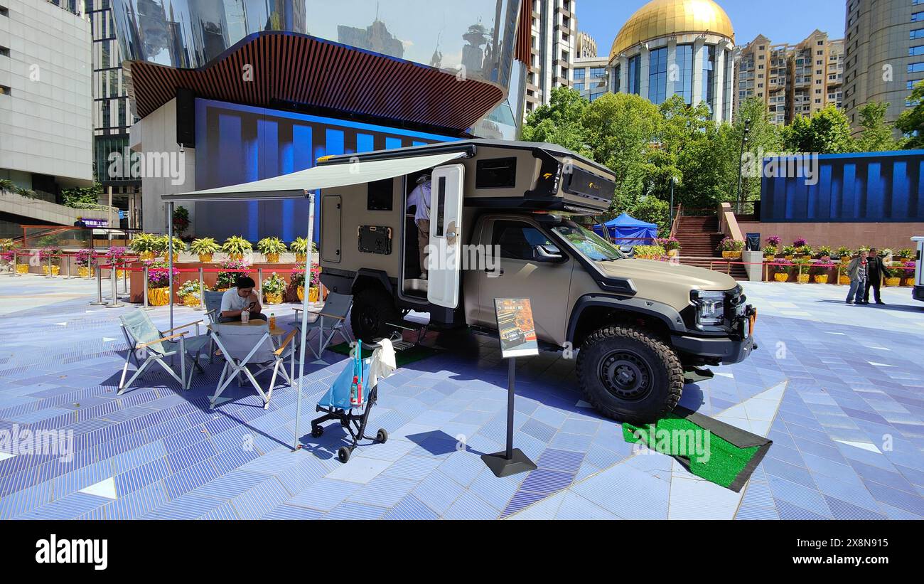 SHANGHAI, CHINA - MAY 24, 2024 - Jiangling Road off-road RV on display ...