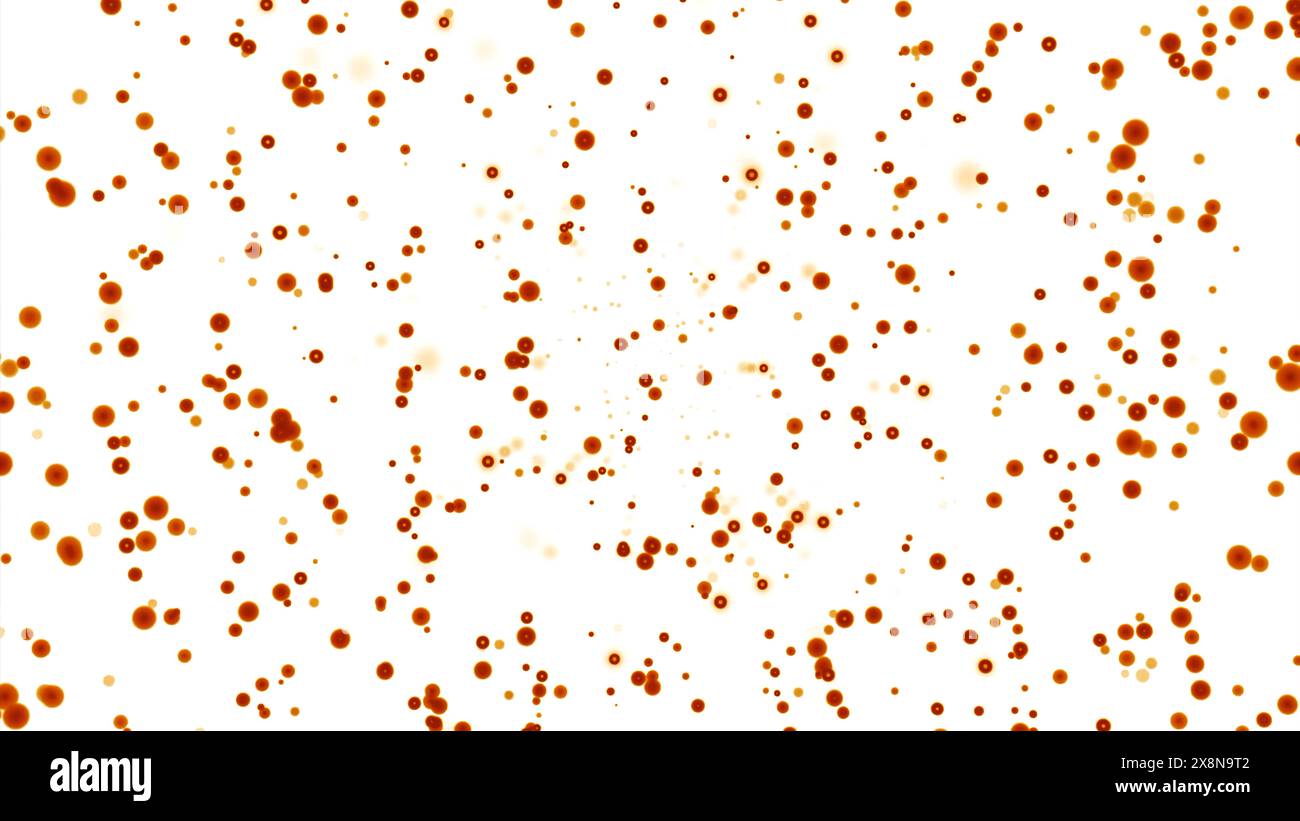 Animation with bubbles moving up on white background. Design. Colored ...
