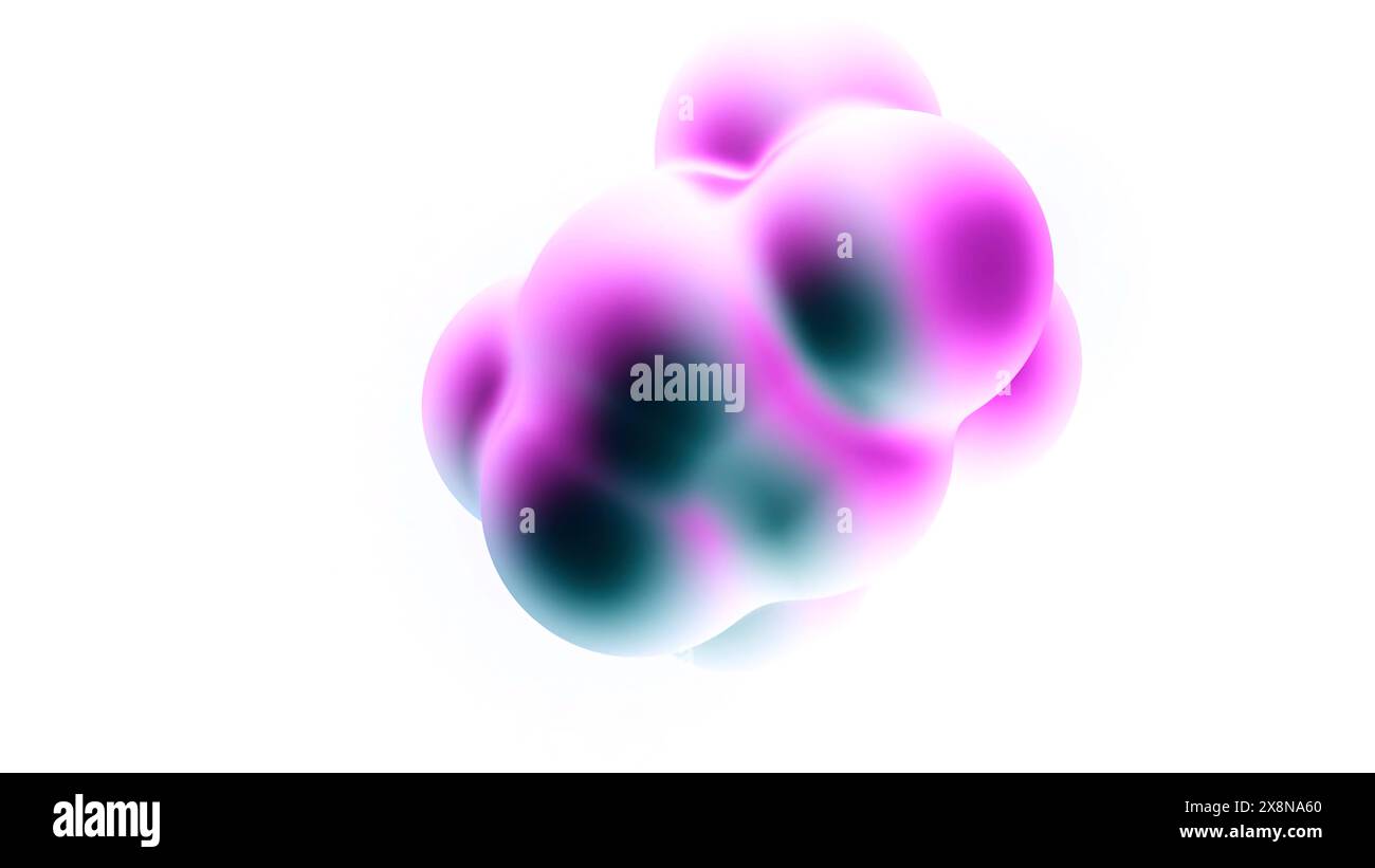 Abstract 3D deformed figure. Design. Surrealistic object based on ...