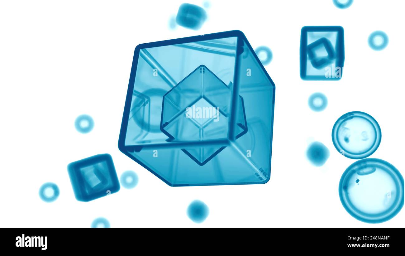 Animation Rotating White Shape Data Cut Out Stock Images And Pictures Alamy