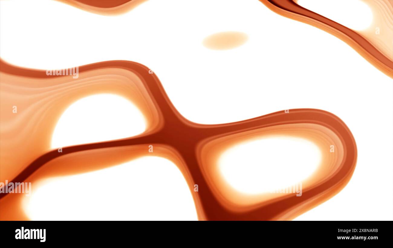 Colorful glossy liquid waves with smooth gradient abstract motion ...