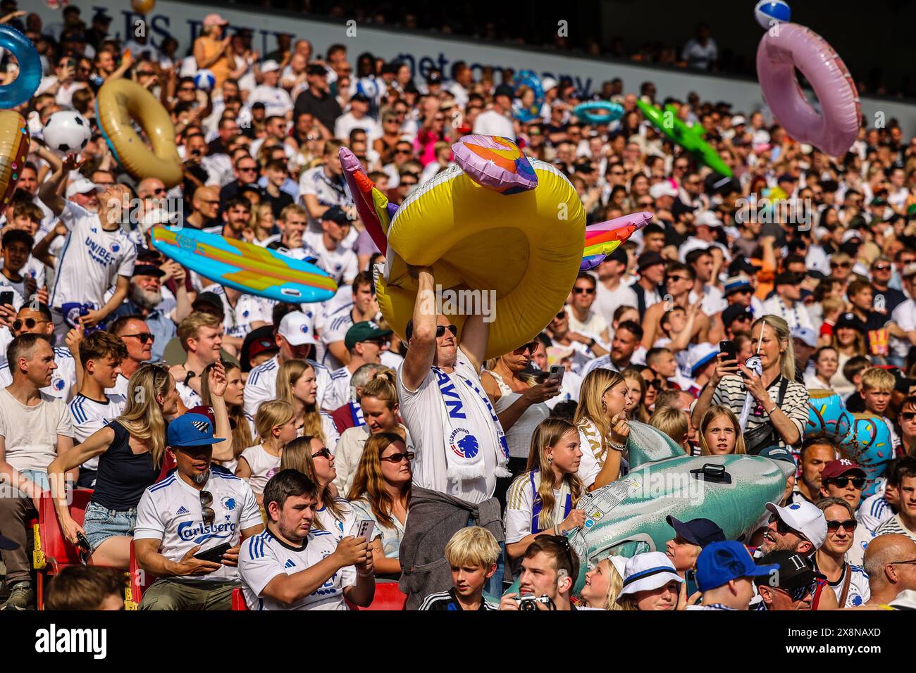 Copenhagen, Denmark. 26th, May 2024. Football fans of FC Copenhagen ...