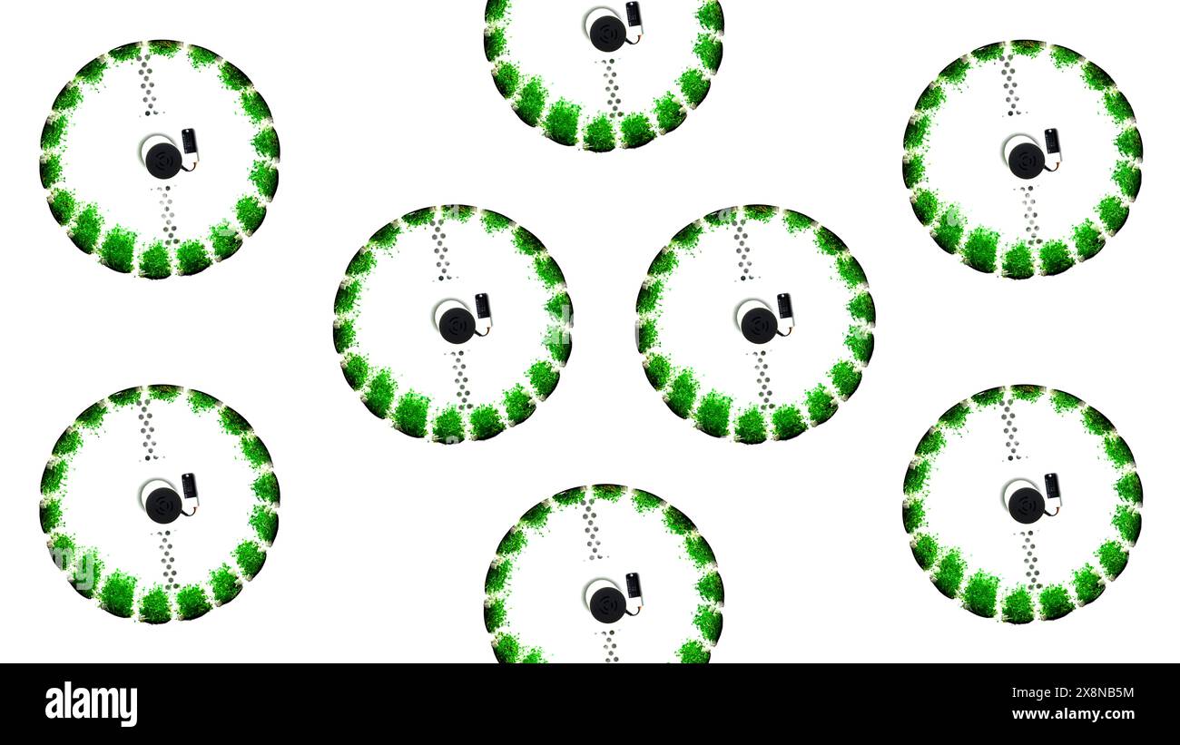 Abstract spinning wheels green hi-res stock photography and images - Alamy