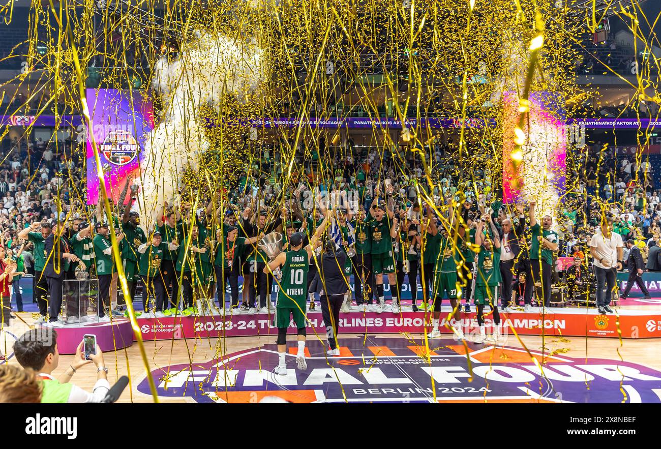Panathinaikos euroleague 2024 trophy hi-res stock photography and images - Alamy