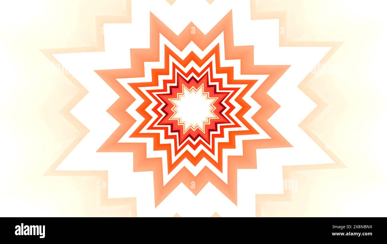 Animated tunnel with hypnotic colorful pattern. Motion. Simple card ...