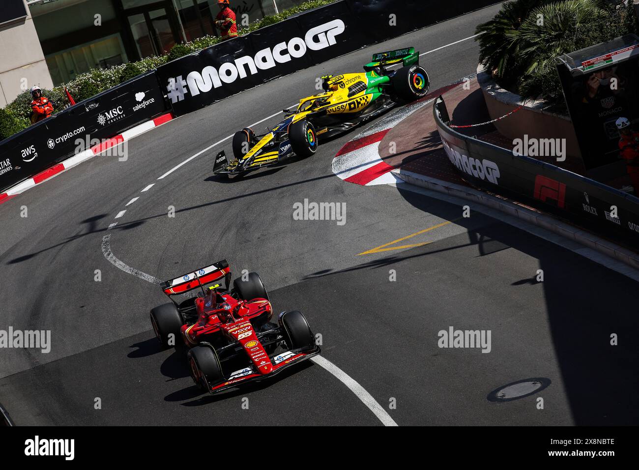 Monaco. 26th May, 2024. Monaco, Monaco. 26th May, 2024. 55 SAINZ Carlos (spa), Scuderia Ferrari ...
