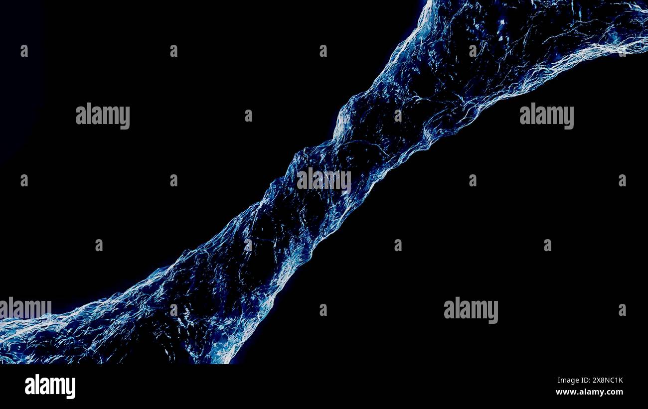 Abstract energy flow in a form of diagonal tornado. Animation. Colorful ...