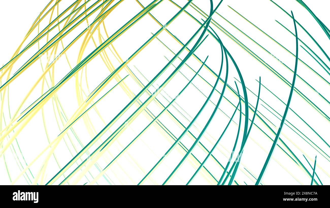 Abstract sketch of bending narrow lines in beautiful spiral. Motion ...