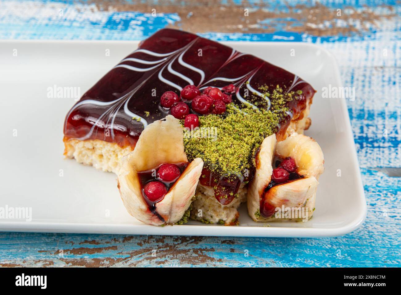 Turkish Traditional Trilece, Tres Leches Dairy Dessert Cake. Caramel ...