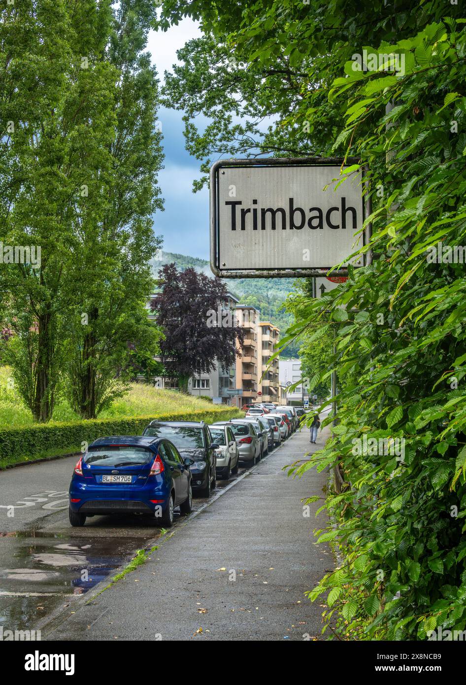 Trimbach, Switzerland - May 25, 2024: Street scene in Trimbach with ...