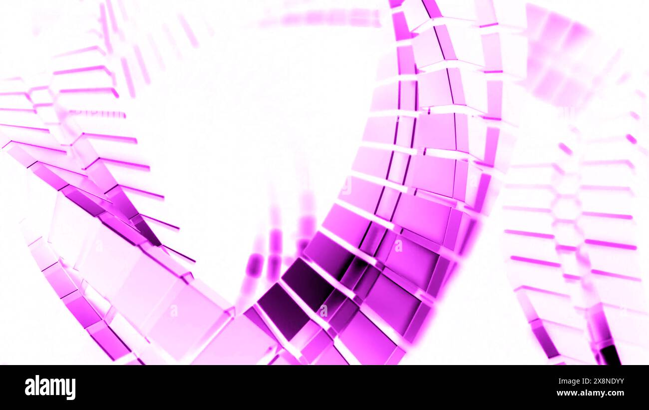 Abstract spinning chain on white background. Design. Colorful metal ...