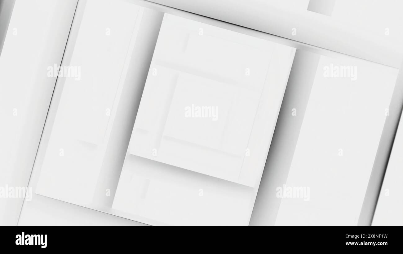 Rotating animation with endless squares. Motion. Abstract hypnotic ...