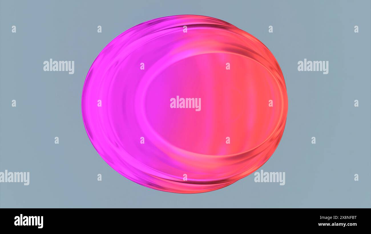 3D liquid ball with moving waves on surface. Design. Colorful ball ...