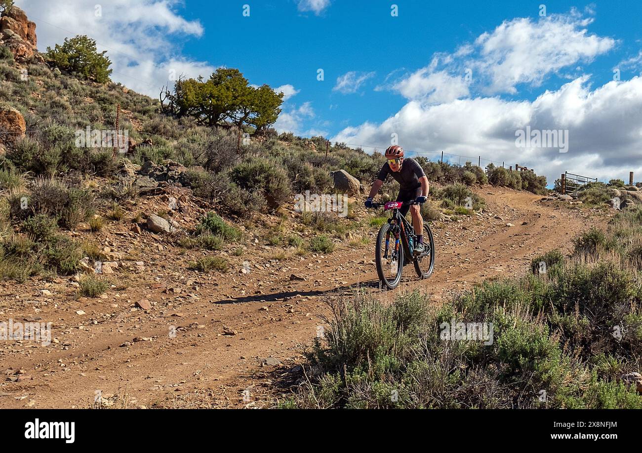 May 26, 2024: Cyclist, Logan Greydanus, establishes a significant gap ...