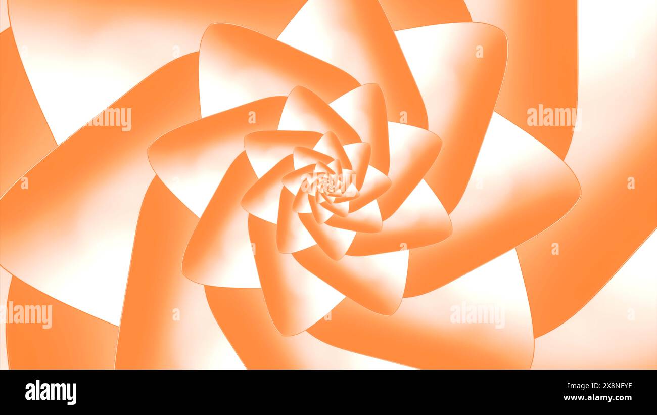 Endless spinning futuristic spiral. Design. Spinning triangular shapes ...