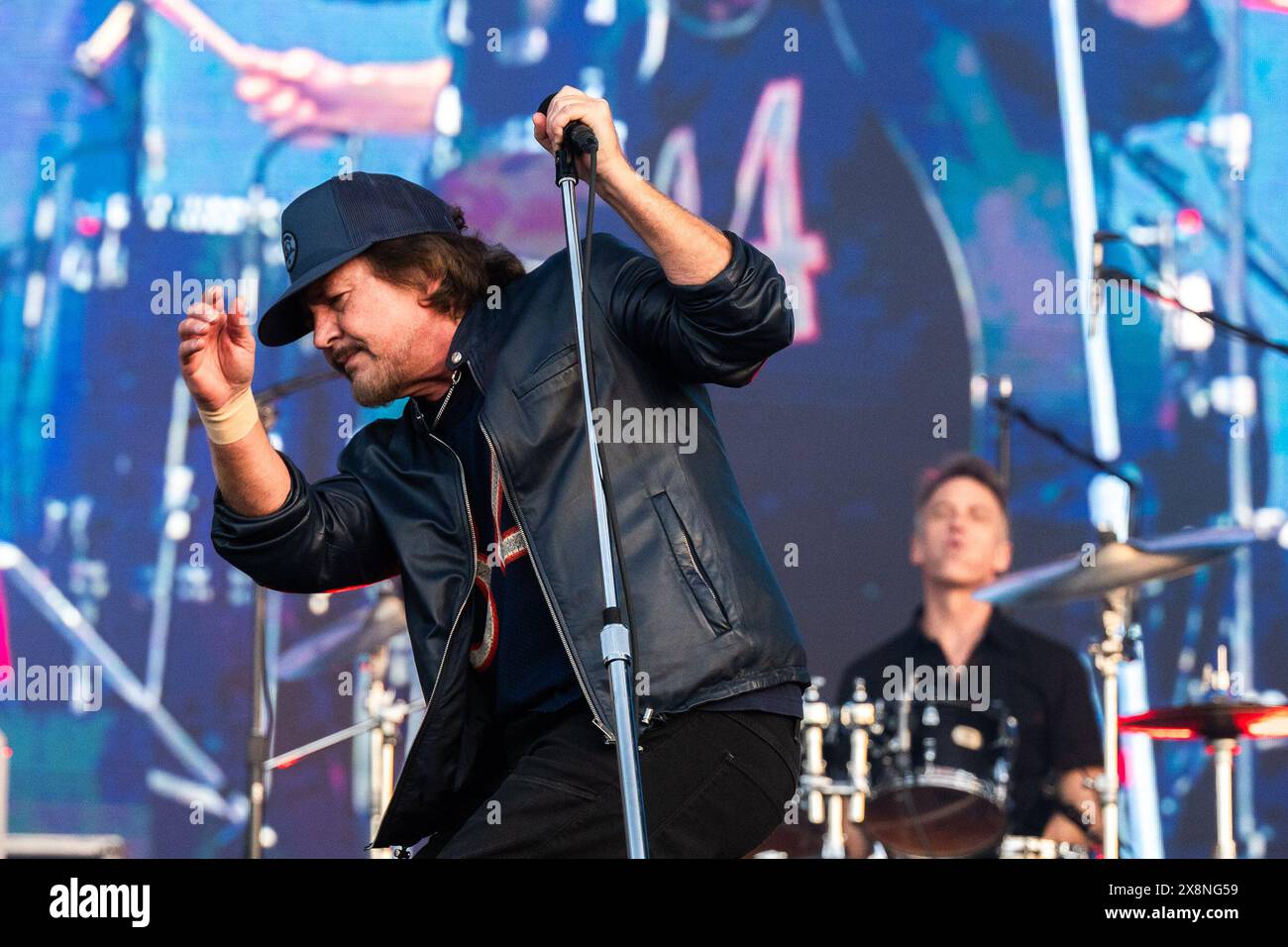 Napa, USA. 25th May, 2024. Eddie Vedder of Pearl Jam performs during ...