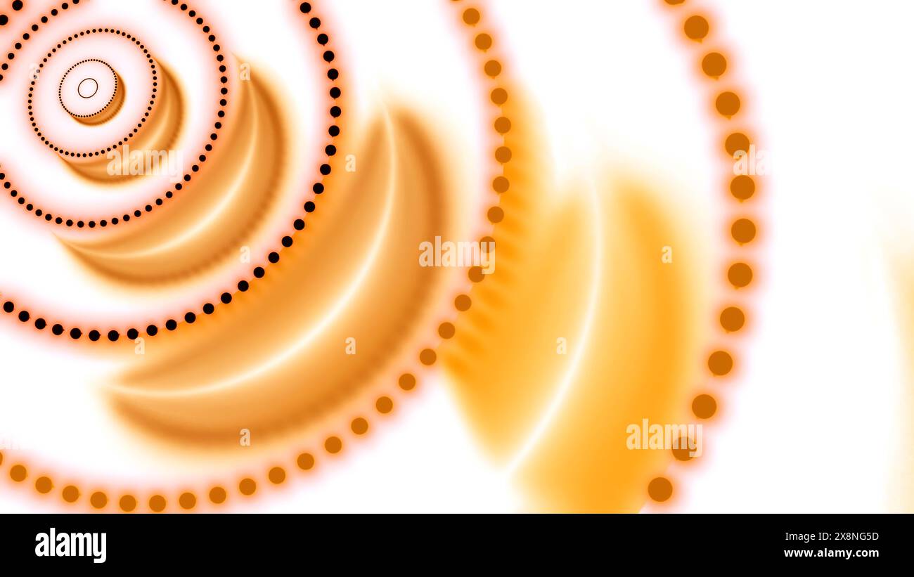 Abstract concentric rings of dots and shadows. Design. Circles optical ...