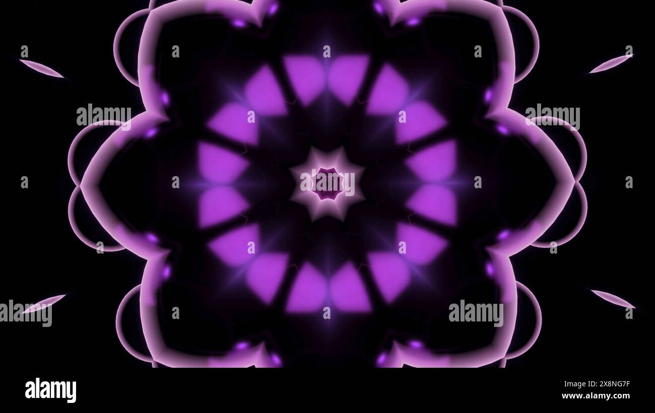 Floral moving pattern with flickering light. Design. Rapid movement of ...