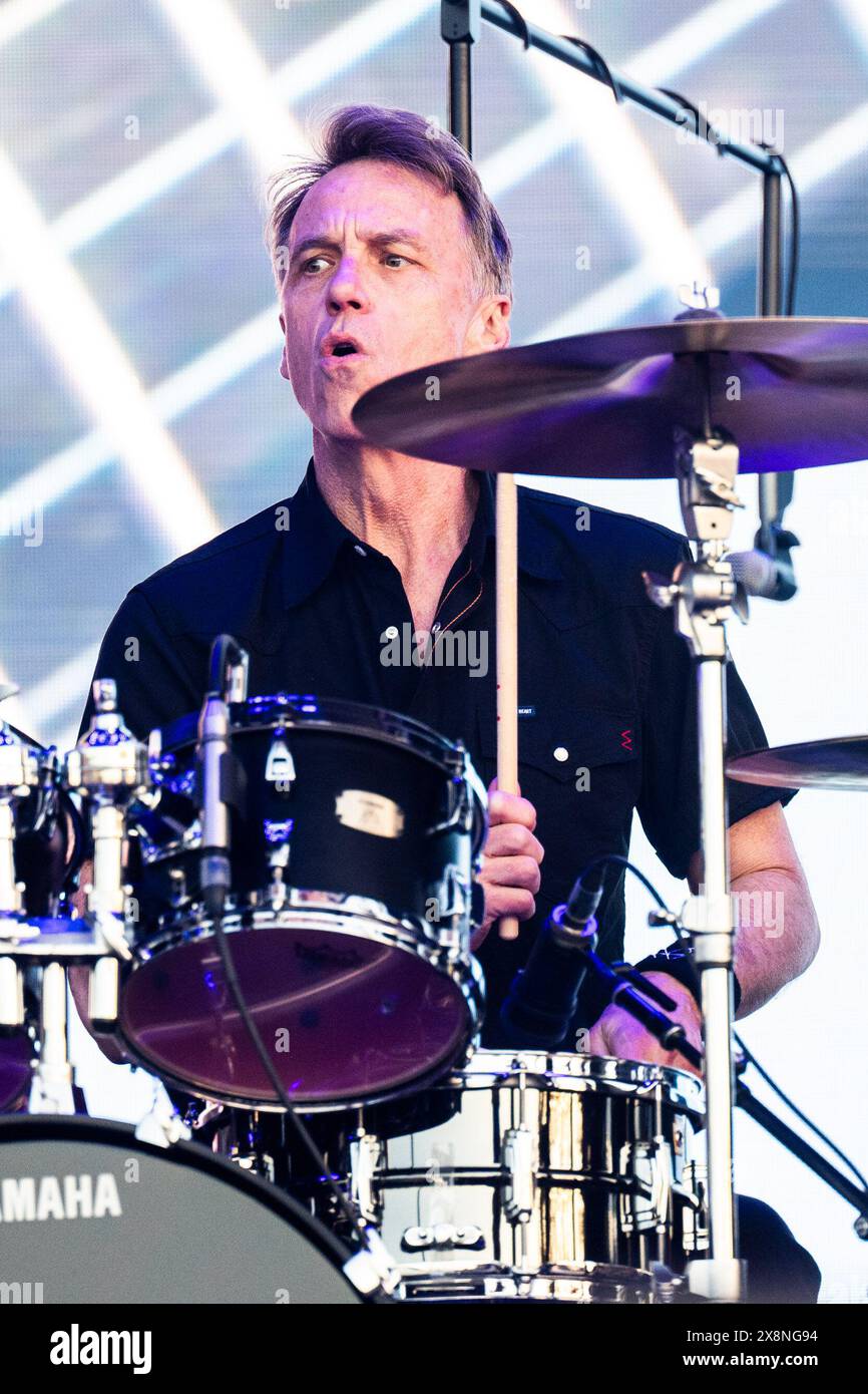 Napa, USA. 25th May, 2024. Matt Cameron of Pearl Jam performs during ...
