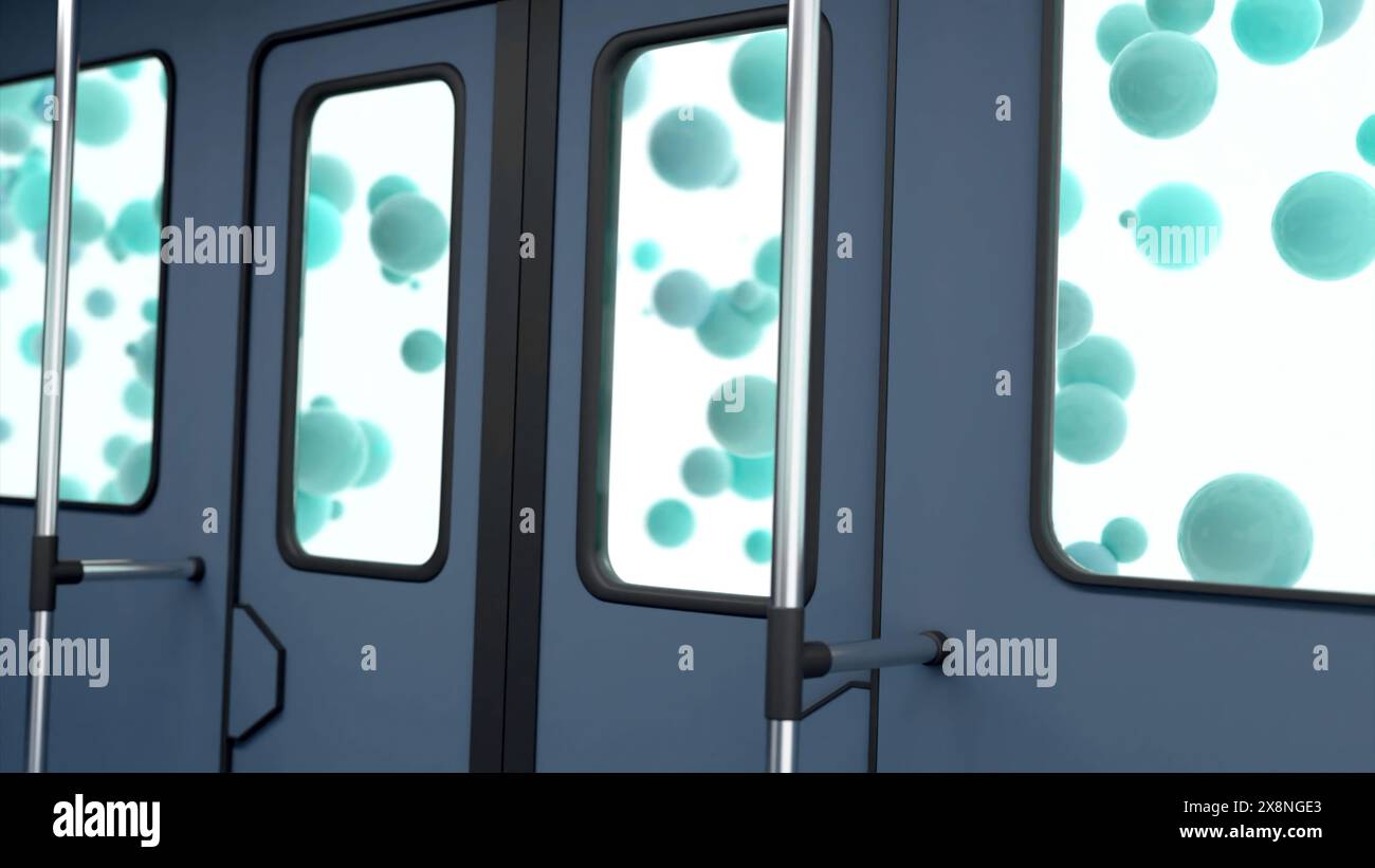 Bunch of colorful balloons rising up on white background behind the ...