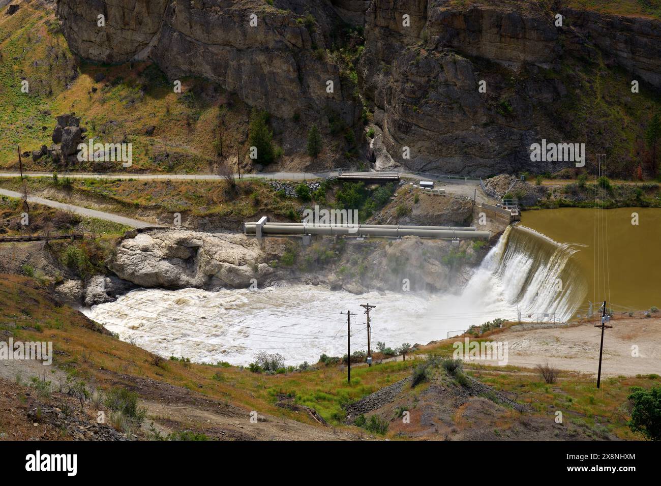 Enloe Dam Similkameen River Washington State. The Enloe Dam on the ...