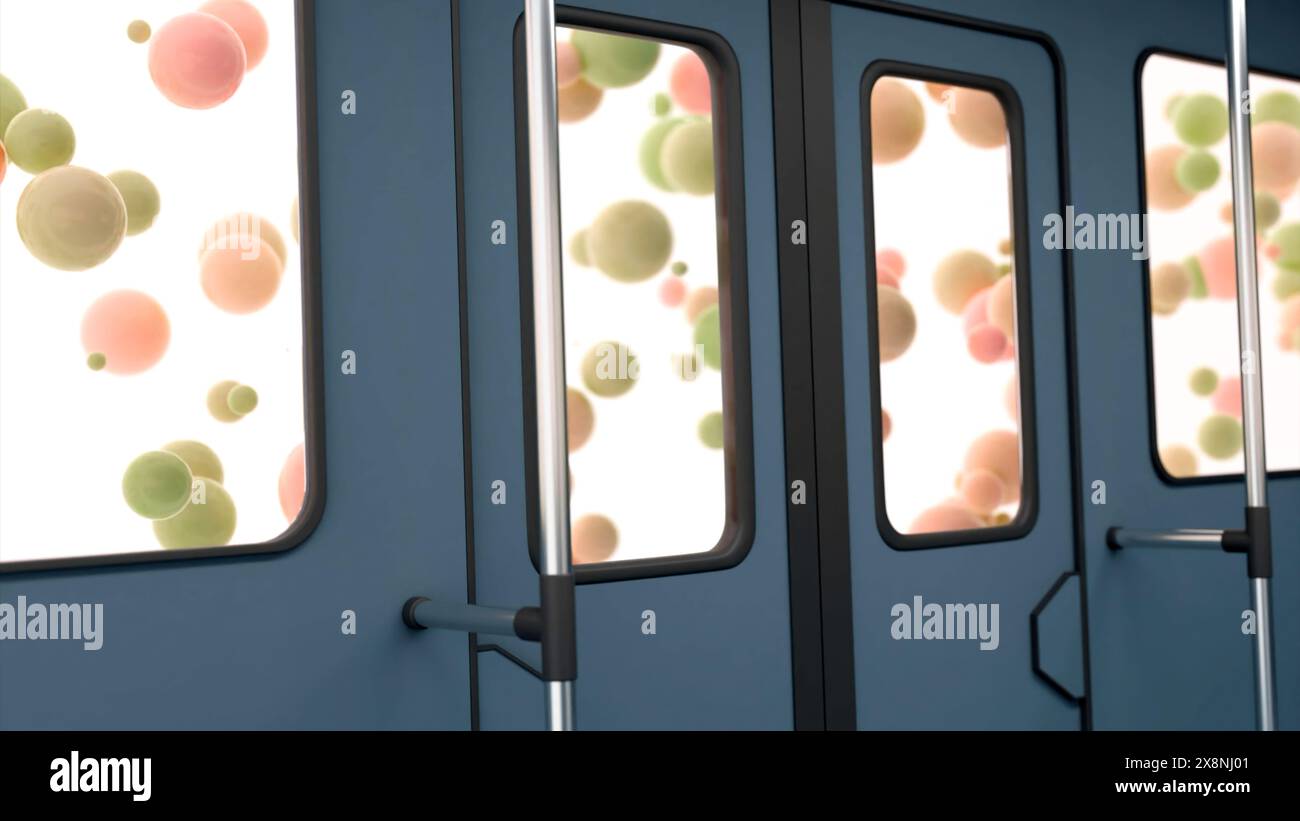 Looking at abstract bubbles rising up in the air the air through the ...