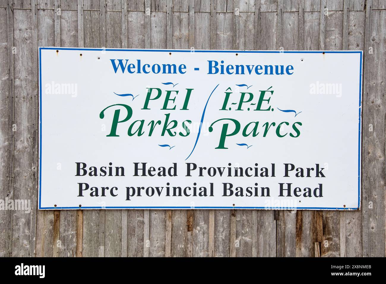 Welcome to Basin Head Provincial Park sign in Kingsboro, Prince Edward ...