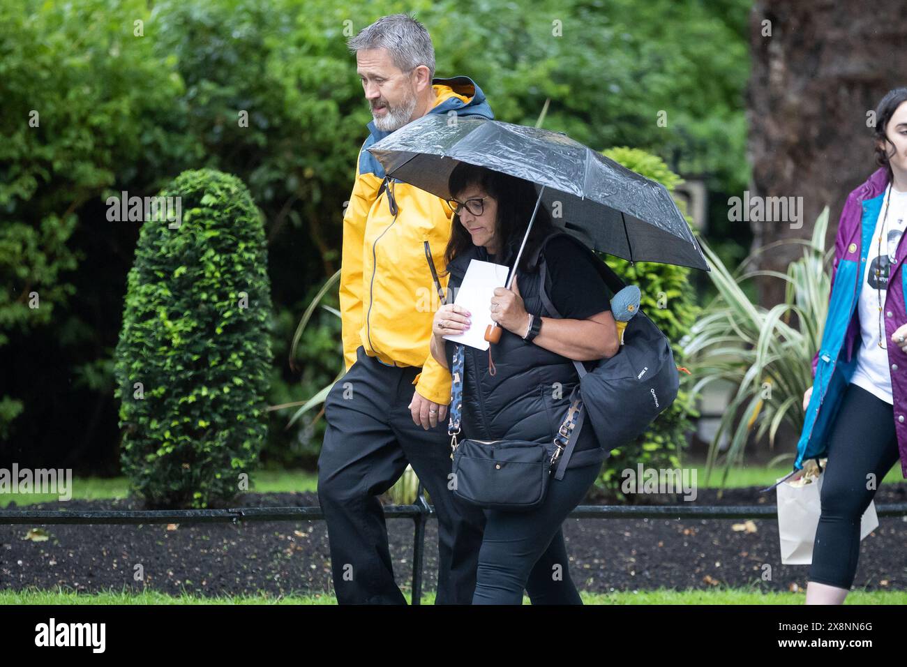 London, UK. 22nd May, 2024. Campaigner, Figen Murray (L) arrives in ...