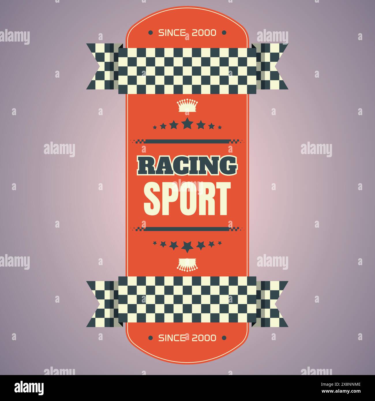 Sport red racing label Stock Vector Image & Art - Alamy