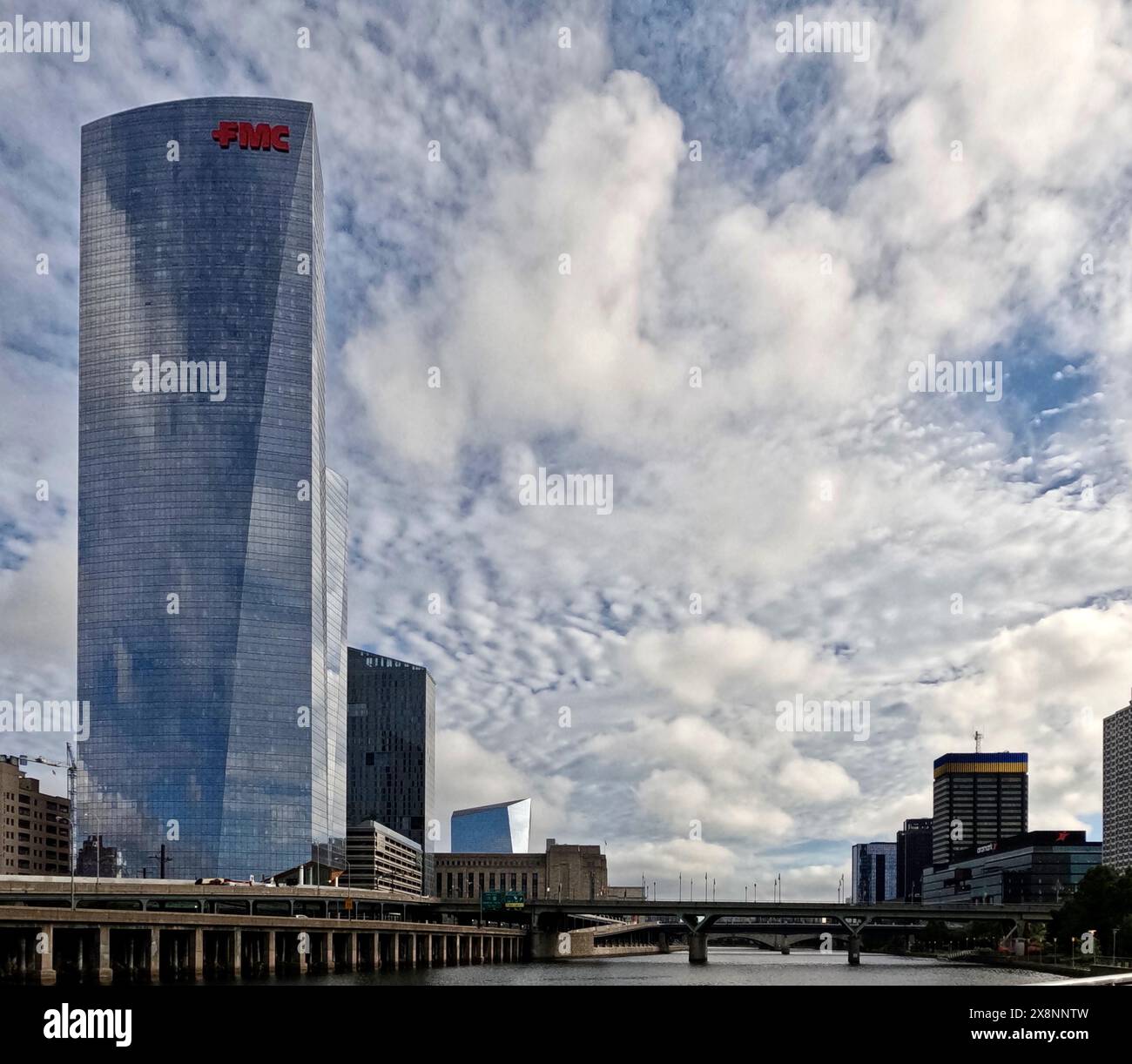 From left, the FMC Tower, Cira Centre South, Cira Centre, and PECO ...
