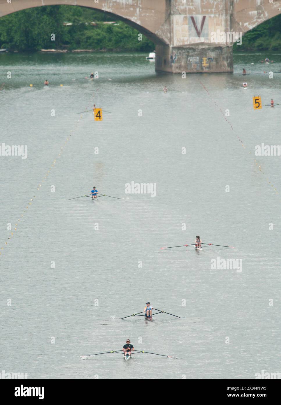 Rowers compete in the annual Stotesbury Cup Regatta, the country's ...