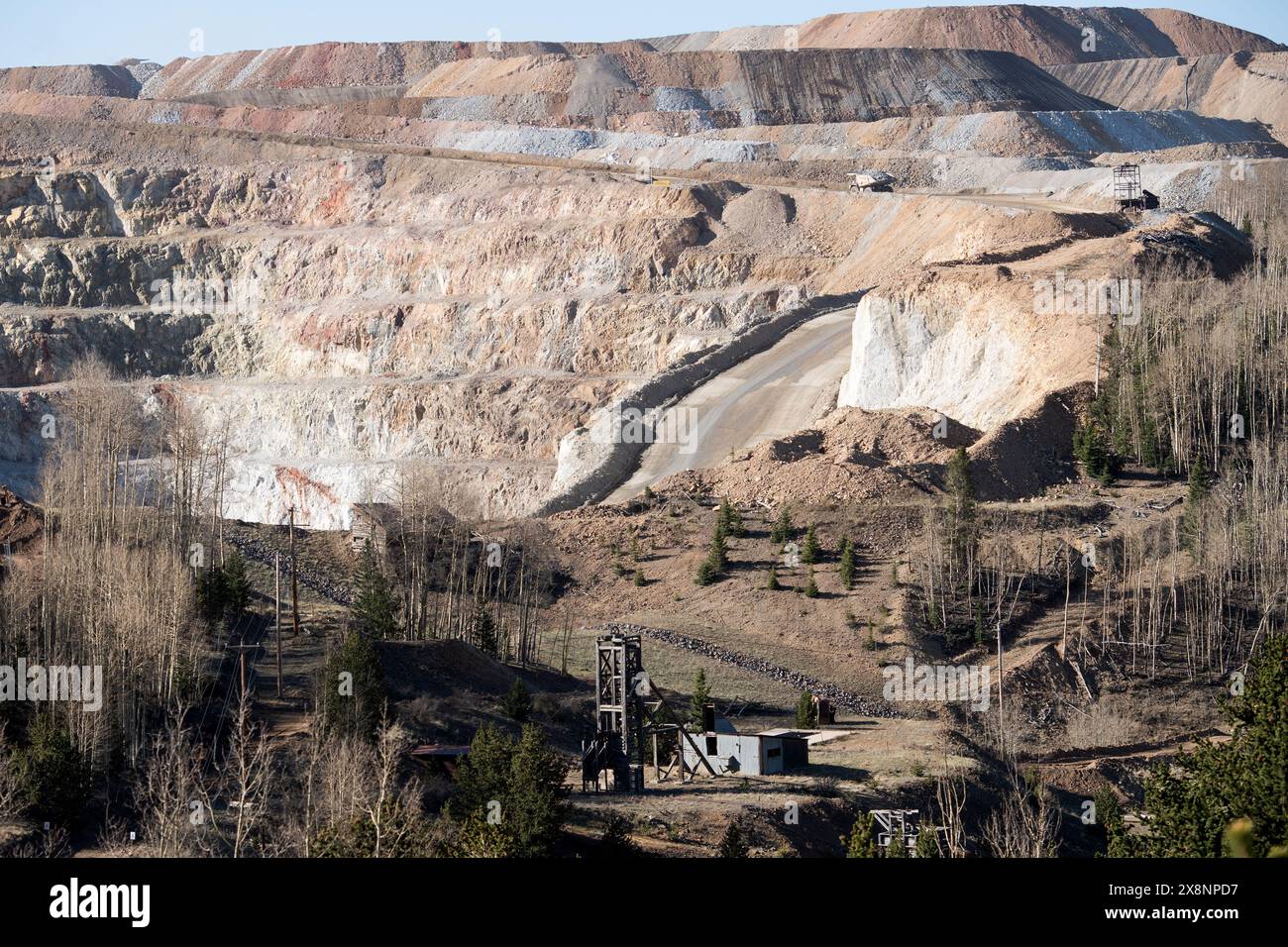 The open pit mining operation at the Cripple Creek and Victor Gold Mine ...