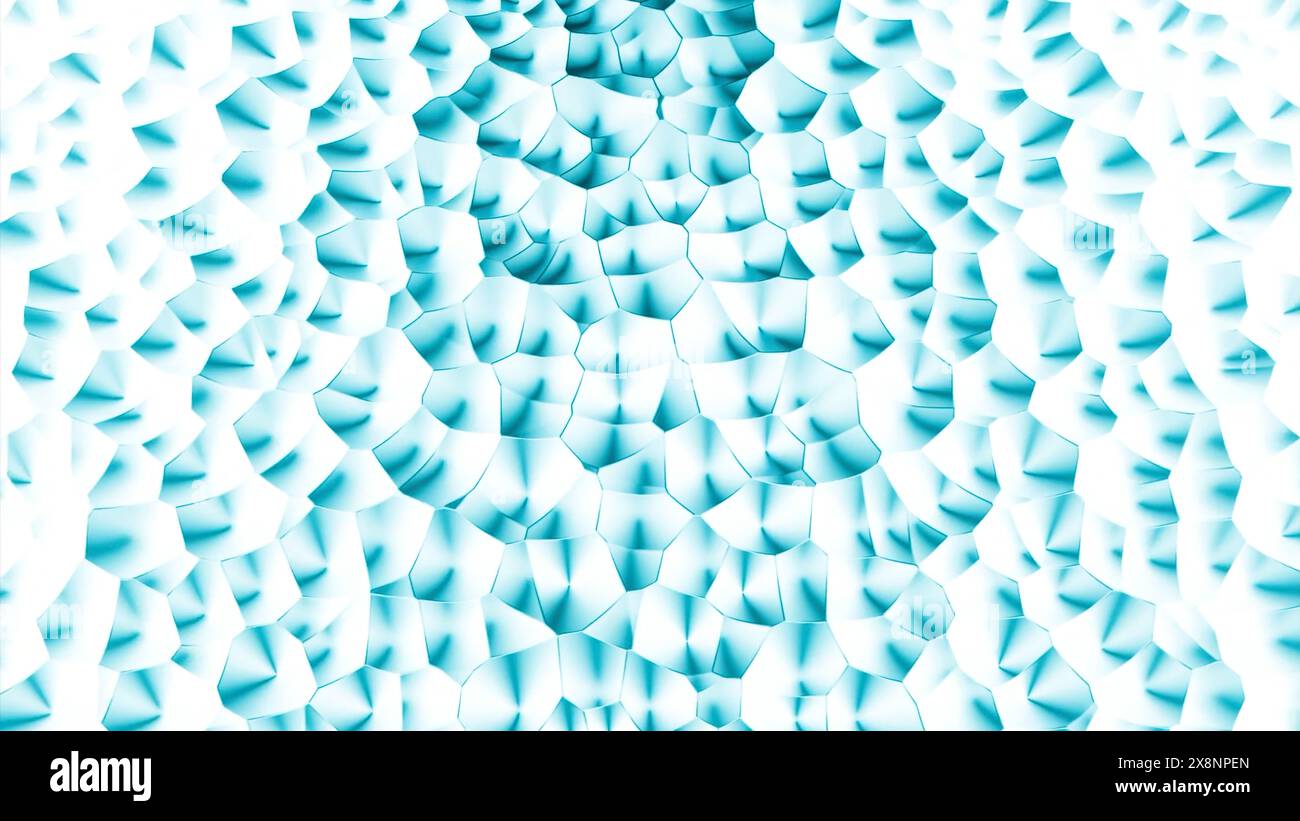 Abstract blinking particles creating rotating surface. Design. Round ...