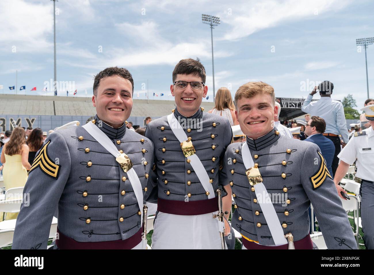 West Point, New York, USA. 25th May, 2024. Graduates celebrate after ...