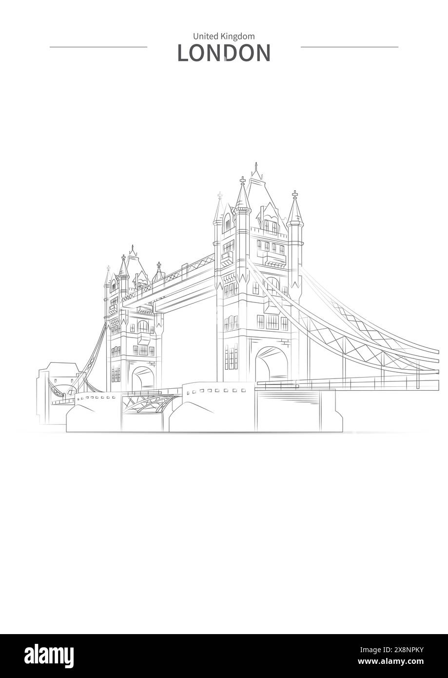 London cityscape line drawing vector. city scape sketch. sketch style ...