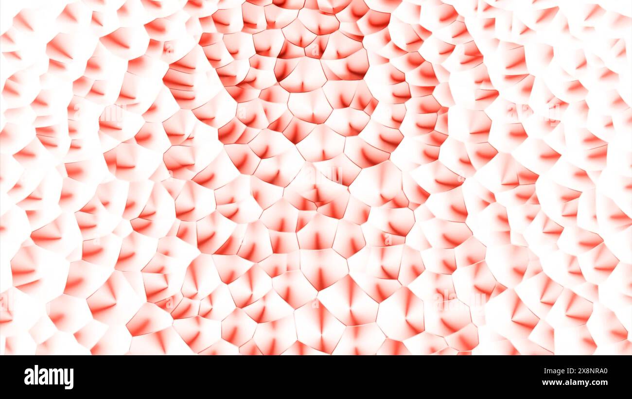 Abstract blinking particles creating rotating surface. Design. Round ...