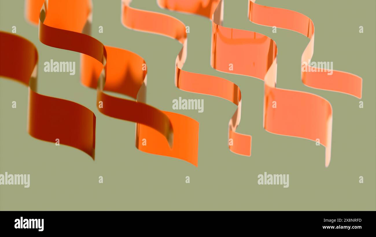 Beautiful wavy lines move in space. Design. Movement of wavy stripes ...