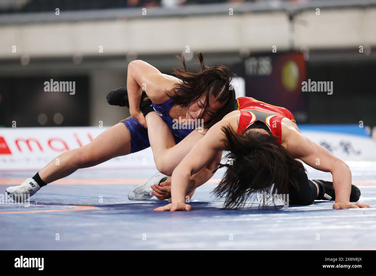 Tokyo, Japan. 25th May, 2024. (L to R) Haruna Murayama, Umi Imai Wrestling : Meiji Cup All Japan ...