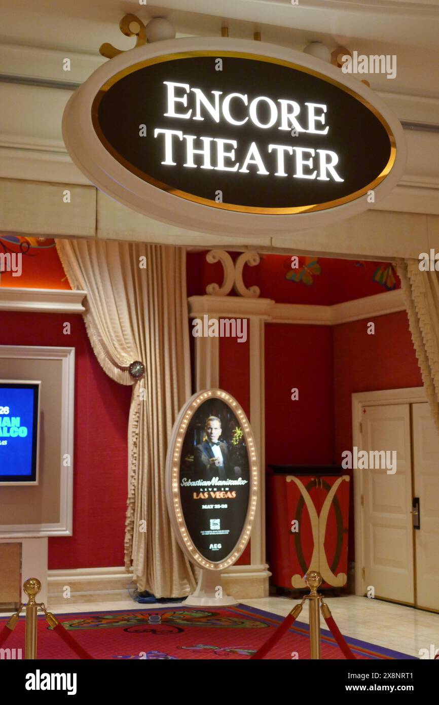 Las Vegas, Nevada, USA 15th May 2024 Encore Theater at Wynn Hotel ...