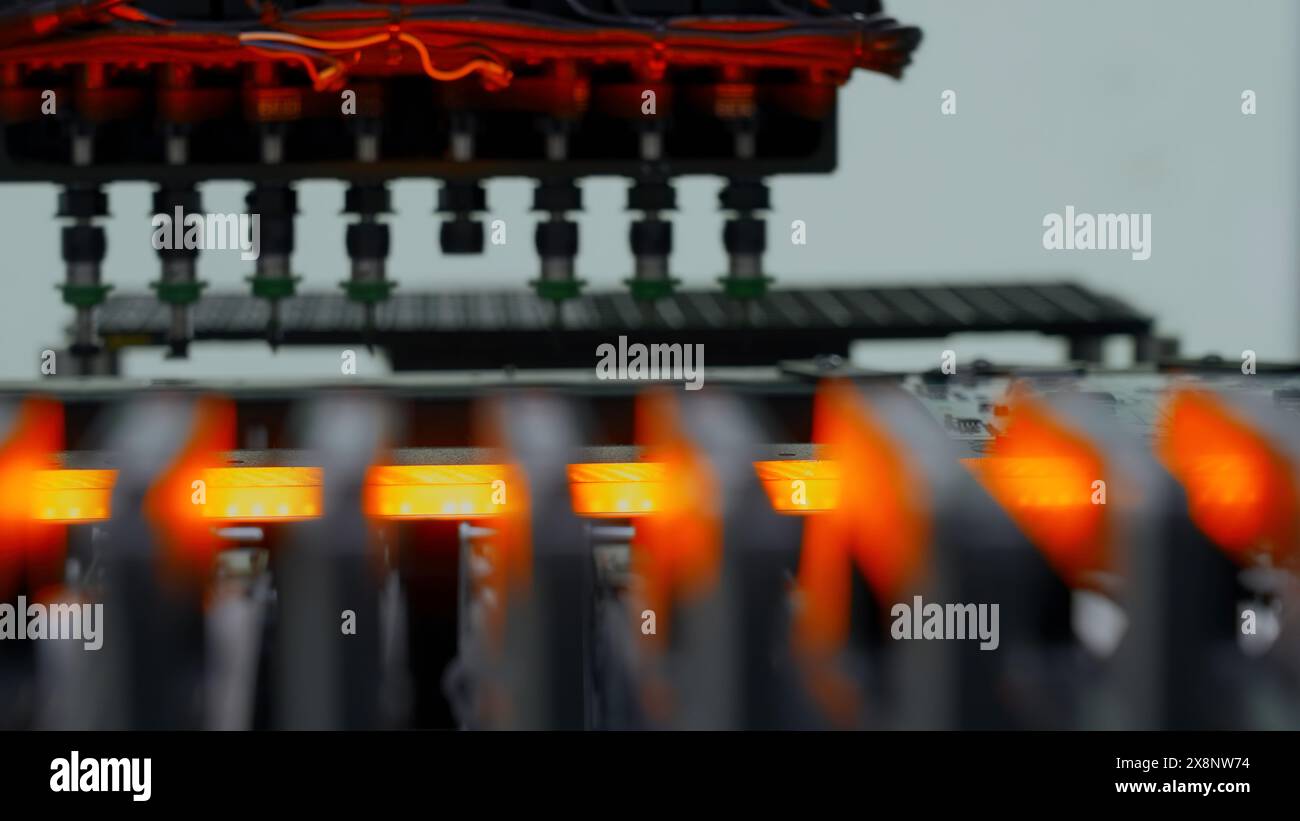 Needles on automatic equipment diagnose and test chips and processors ...