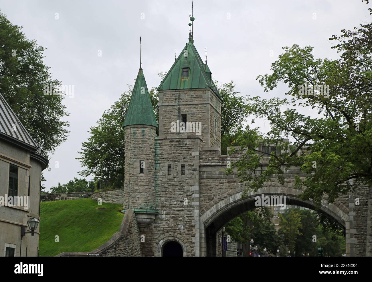 Landscape with St Louis Gate - Quebec City, Canada Stock Photo - Alamy