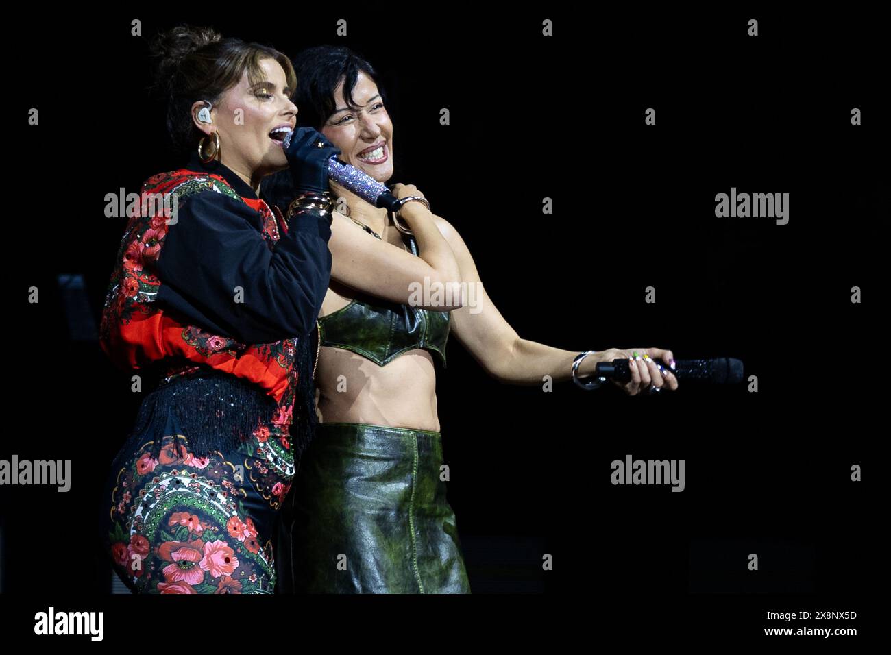 Nelly Furtado and the portuguese Fado singer, Ana Moura, performing ...