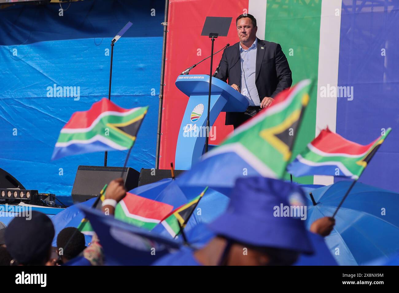 Benoni, South Africa. 26th May, 2024. John Steenhuisen, leader of the ...