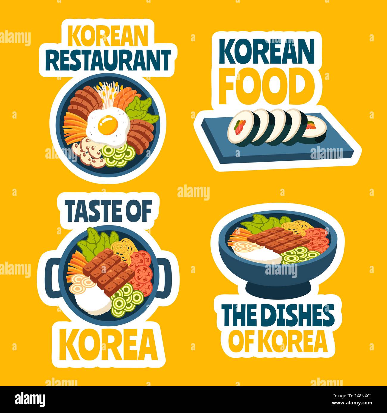 Tteokbokki korean Stock Vector Images - Alamy