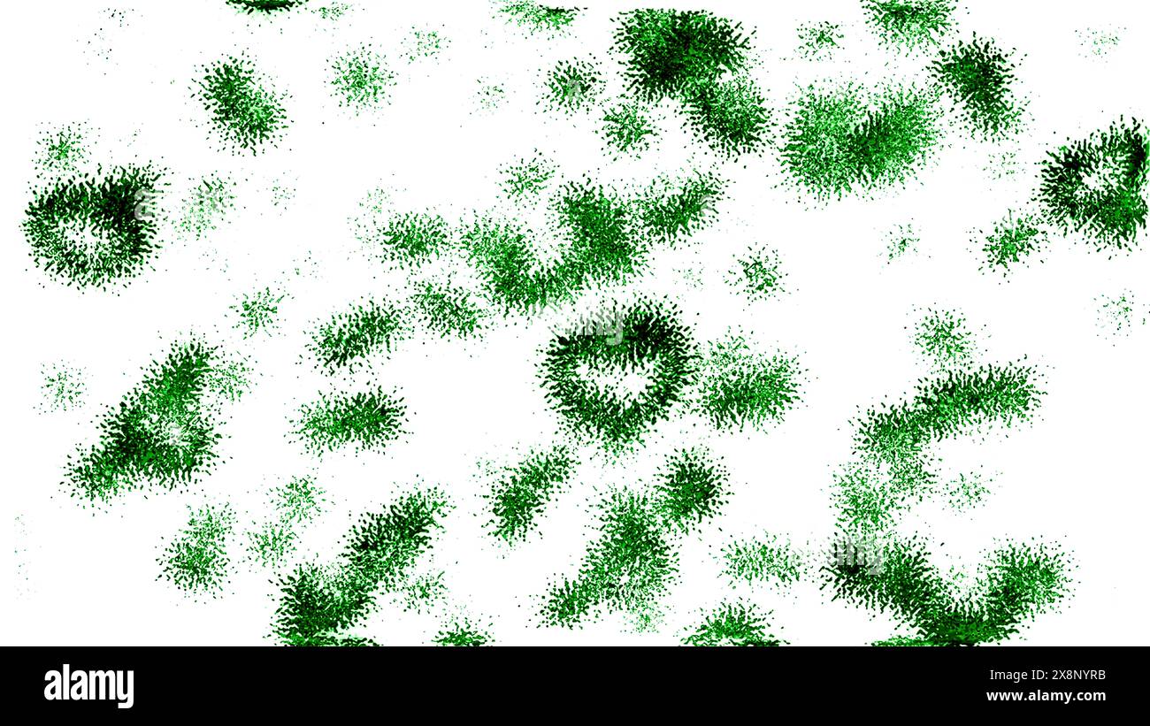 Animation of abstract virus structures floating around. Design. Moving ...