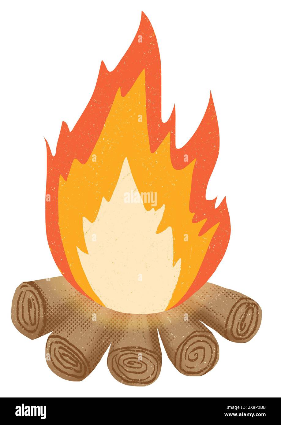 Fireplace illustration Cut Out Stock Images & Pictures - Alamy