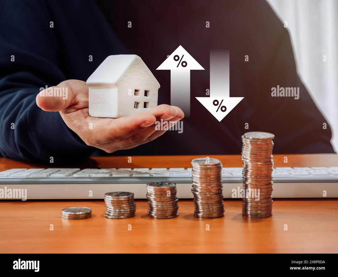 Home tax and property fee concept. Resident rate, real estate, property ...