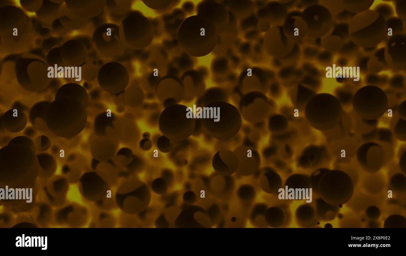 Realistic moving cell, bacteria or virus under microscope. Design ...