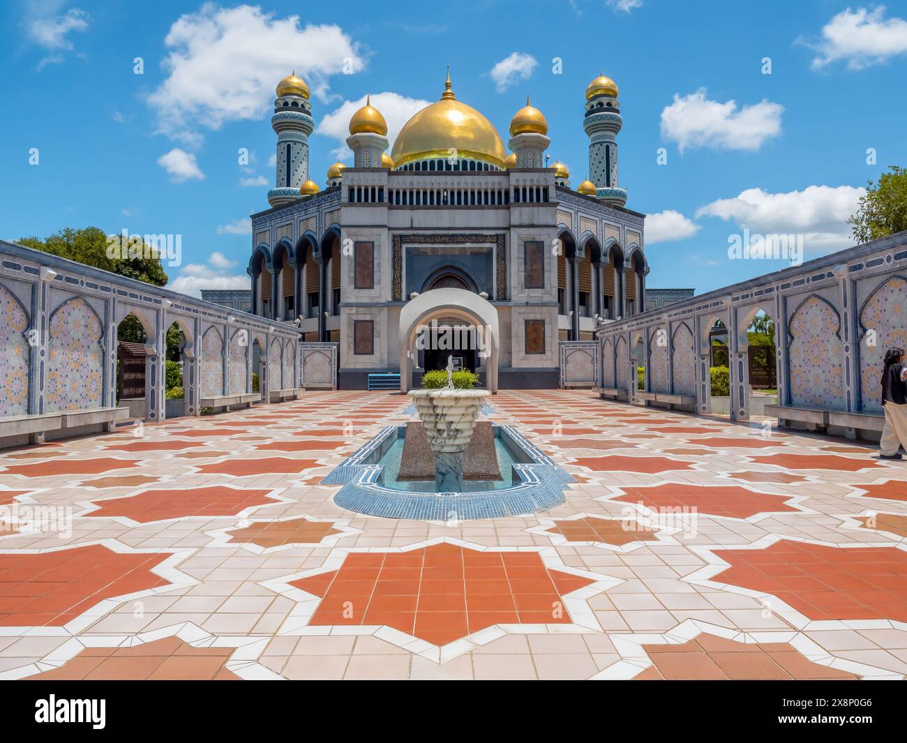 The beautiful view of Jame' Asr Hassanil Bolkiah Mosque landmark, named ...
